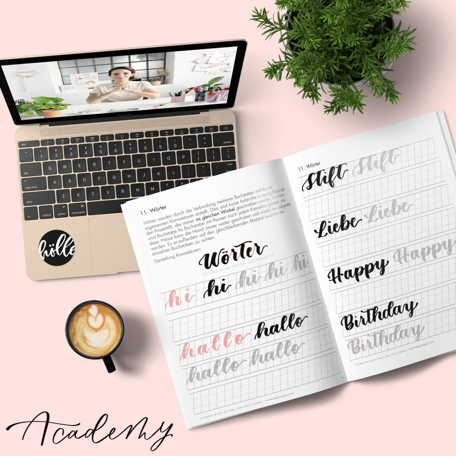 Academy Brush Lettering Onlinekurs - Frau Hölle Studio