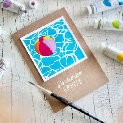 DIY Postkarten selbst gestalten - Frau Hölle Studio